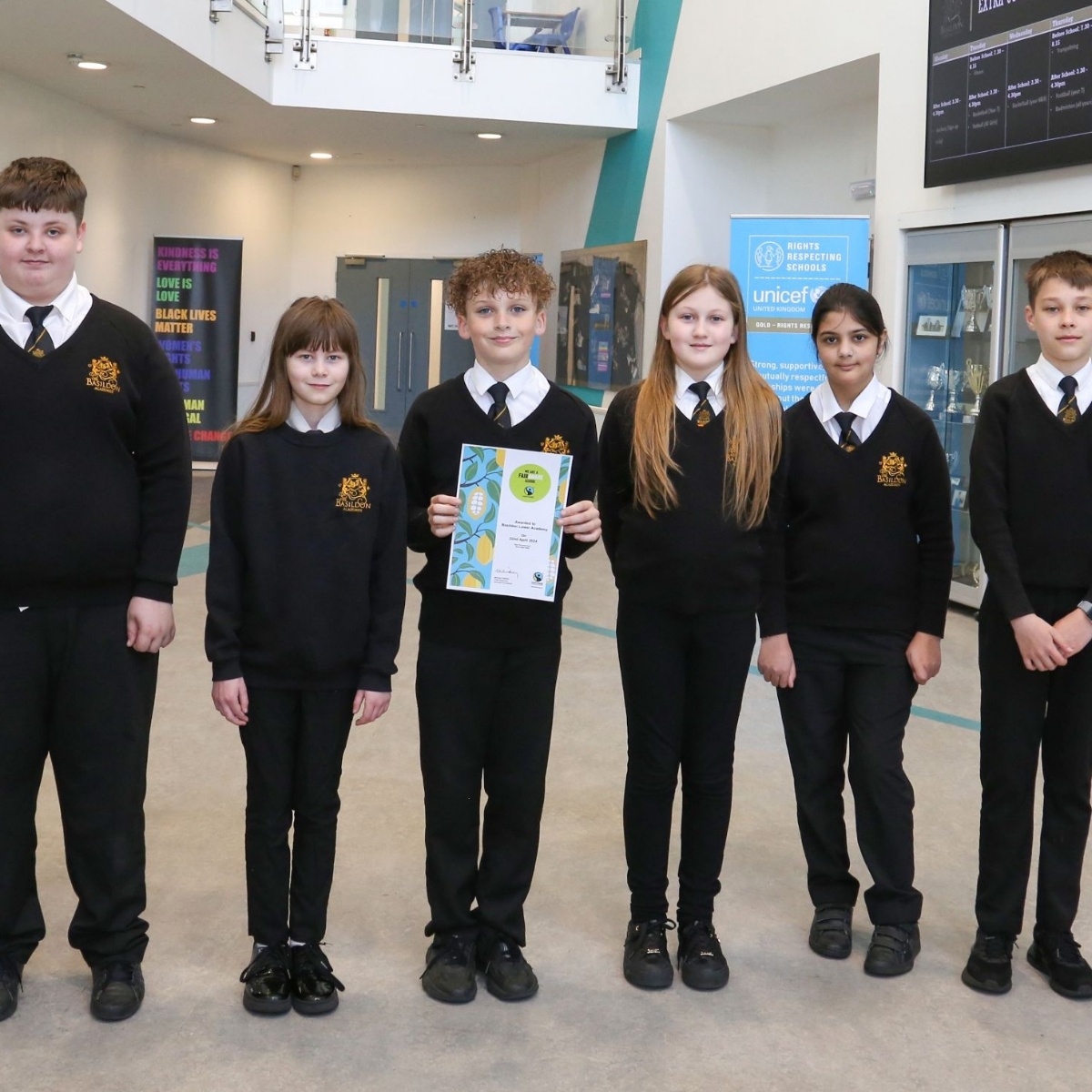 The Basildon Lower Academy - Lower Academy Receives Fairtrade Award
